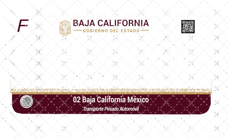 License Plate - Baja California V4 - PNG FILE ONLY - Etsy