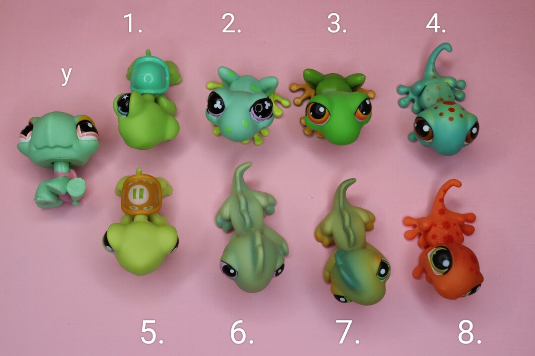 Littlest Pet Shop LPS Frog Turtle Lizard Iguana Gecko 479 50 111 326 ...