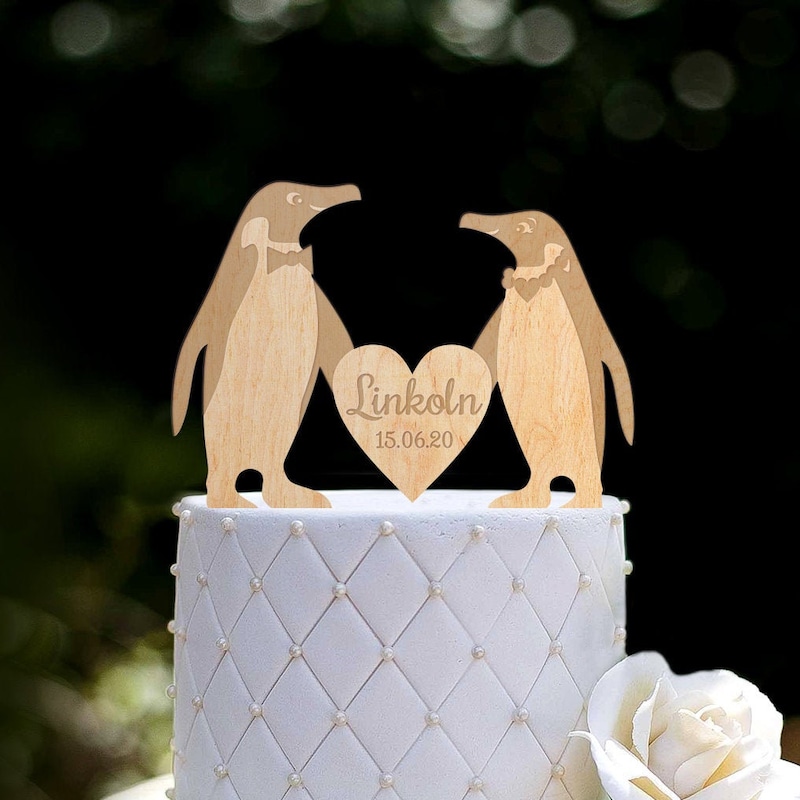 Penguin Cake Topper - Etsy