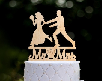 Runaway Groom Topper - Etsy