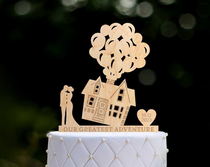 You Are My Greatest Adventure up Cake Topperup Wedding Cake - Etsy