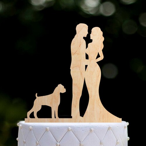 Wedding Cake Topper With Boxer Dog - Etsy