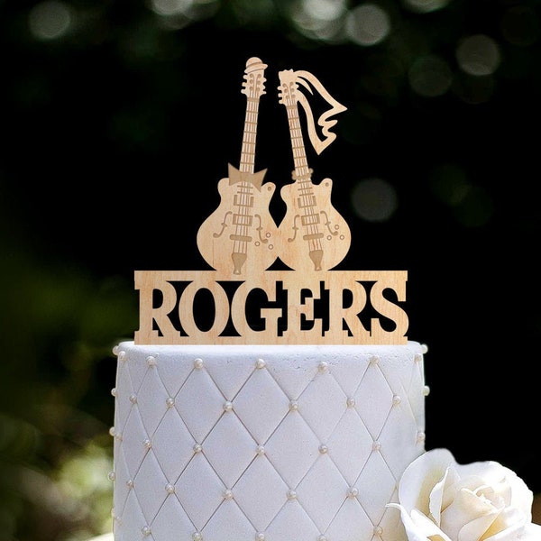 Guitar Cake Topper - Etsy