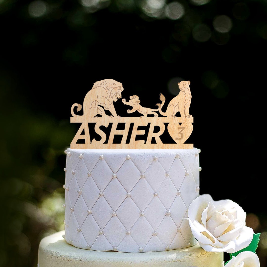 Lion Birthday Custom Cake Topper,lion Baby Shower Cake Topper,lion ...