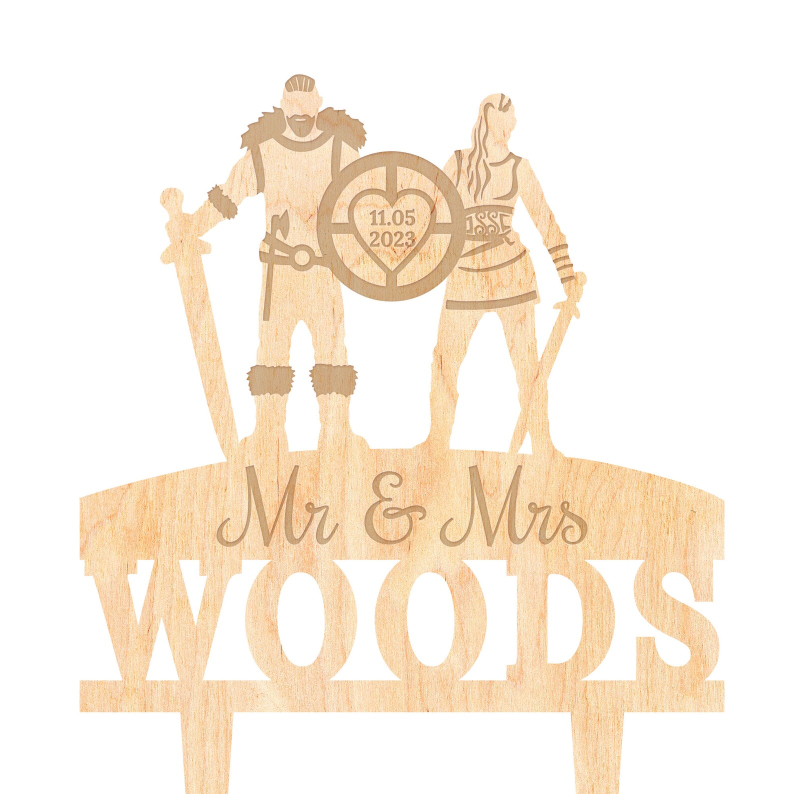 Nordic Viking Wedding Cake Topperviking Themed Wedding Cake | Etsy