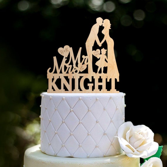 Family Cake Topper Wedding With Childfamily Wedding | Etsy