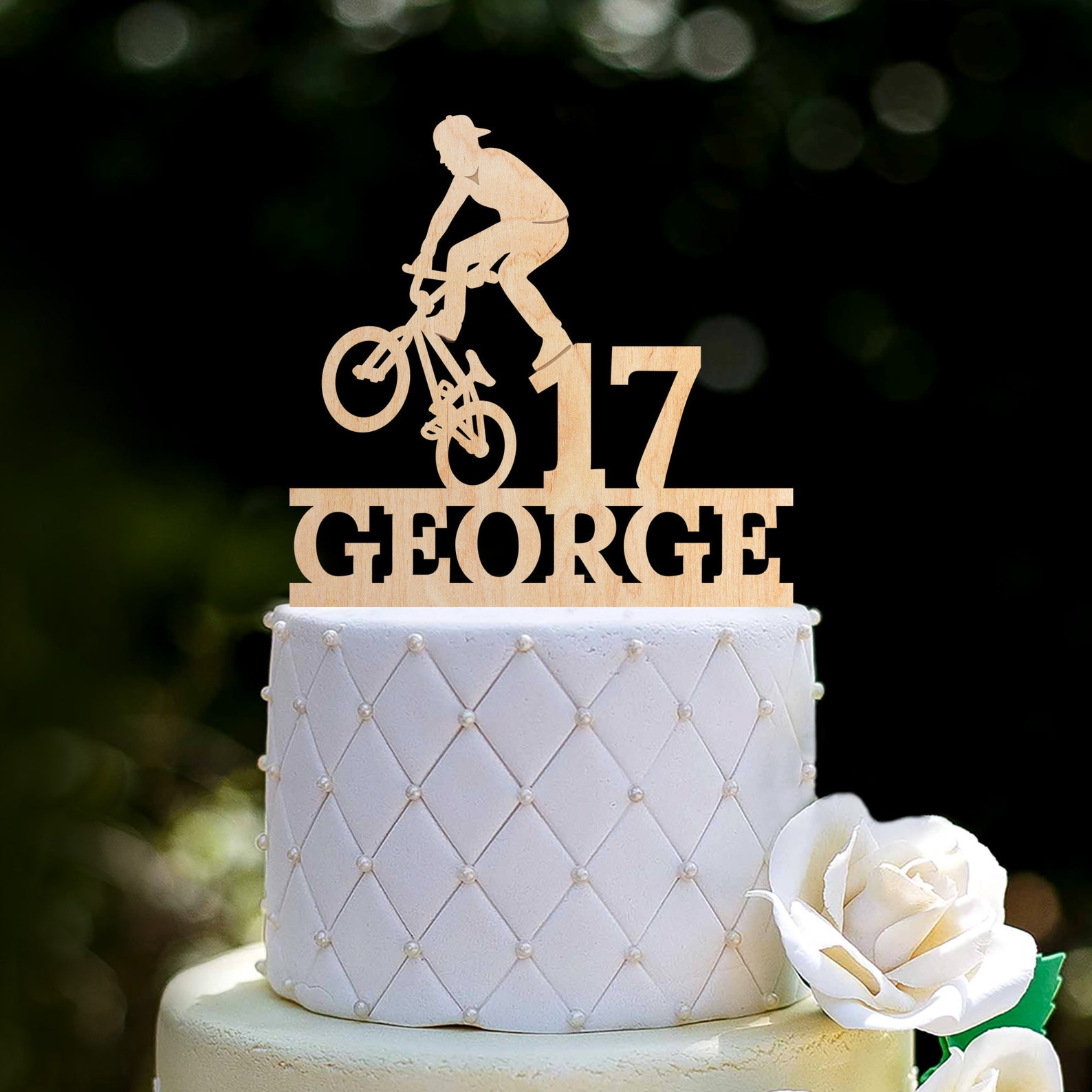 Bmx Bike Cake Topper Birthday,bmx Bicycle Cake Topper,bmx Birthday Cake ...