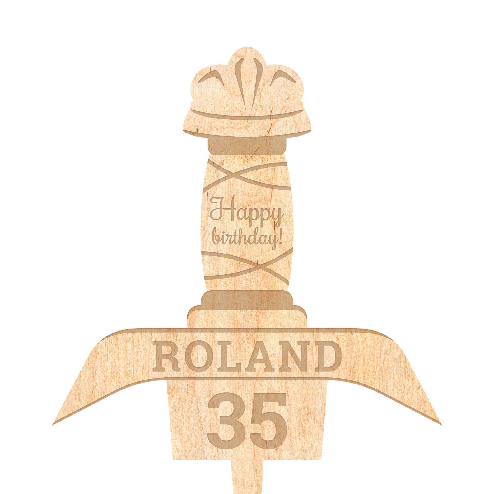 Custom Sword Birthday Cake Topperviking Themed Cake - Etsy