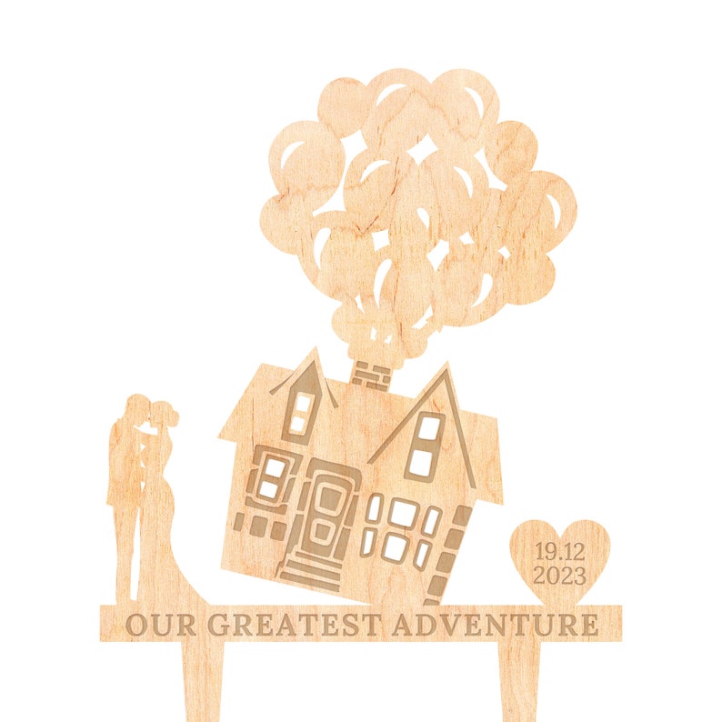 You Are My Greatest Adventure up Cake Topperup Wedding Cake - Etsy