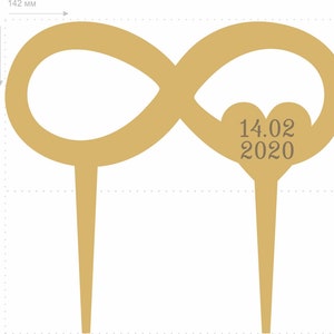 Infinity Wedding Cake Topperinfinity Engagement Cake - Etsy