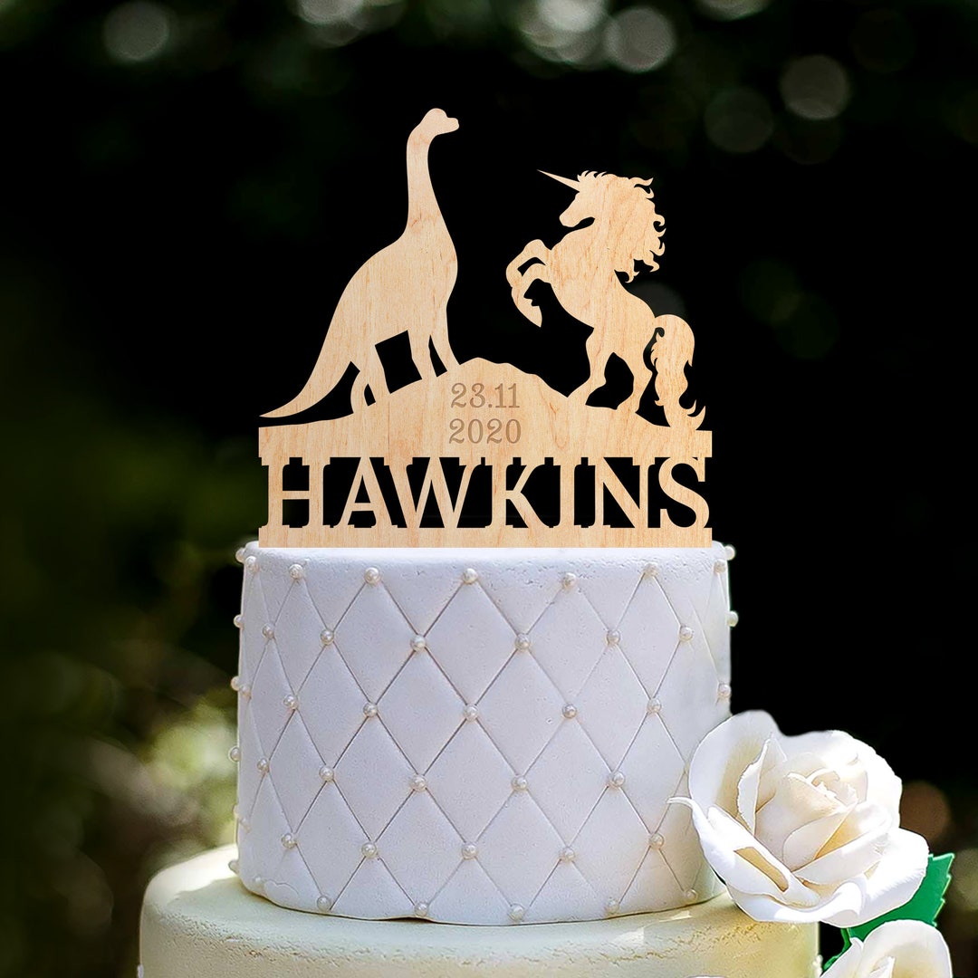 Custom Dinosaur Unicorn Wedding Brachiosaurus Cake - Etsy