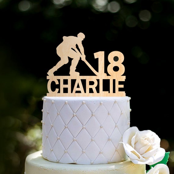 Custom Hockey Cake Topper Birthdayhockey fan birthday | Etsy