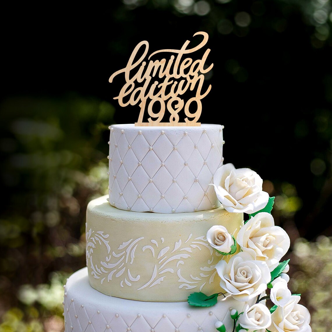 Birthday personalized topper limited editionLimited edition | Etsy