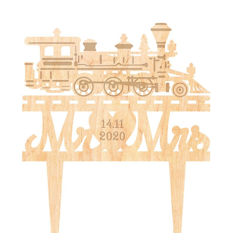 Vintage Train Mr and Mrs Wedding Cake Topper,custom Train Wedding Mr ...