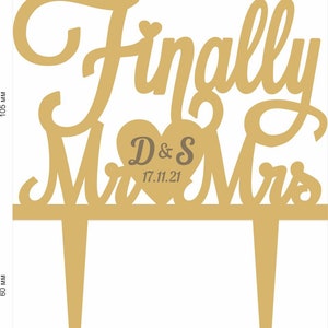 Finally Mr and Mrs Cake Topper,finally Cake Topper,finally Wedding Cake Topper,finally Engaged ...