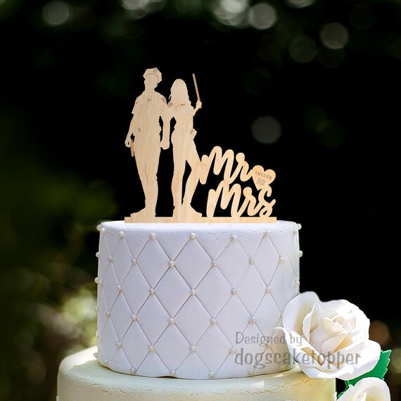 Police Officer Cake Topper Wedding