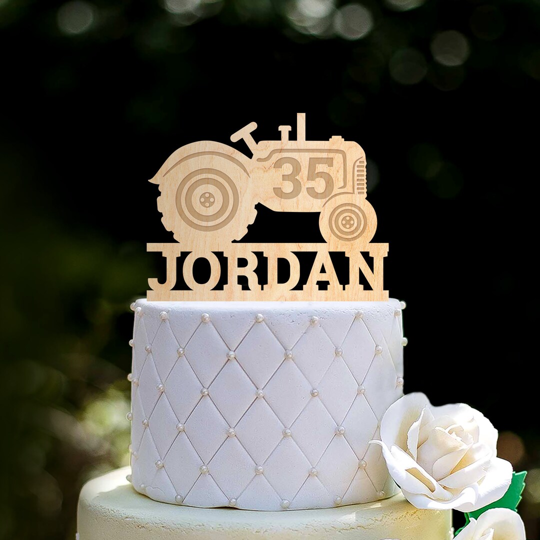 Farmer 1st Birthday Cake Topper,tractor Birthday Topper,farm Theme ...