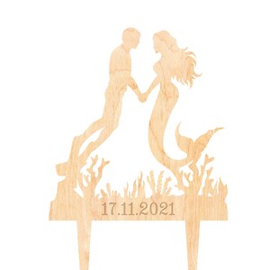 Scuba Diver Custom Mermaid Cake Topper,mermaid Scuba Diving Wedding ...