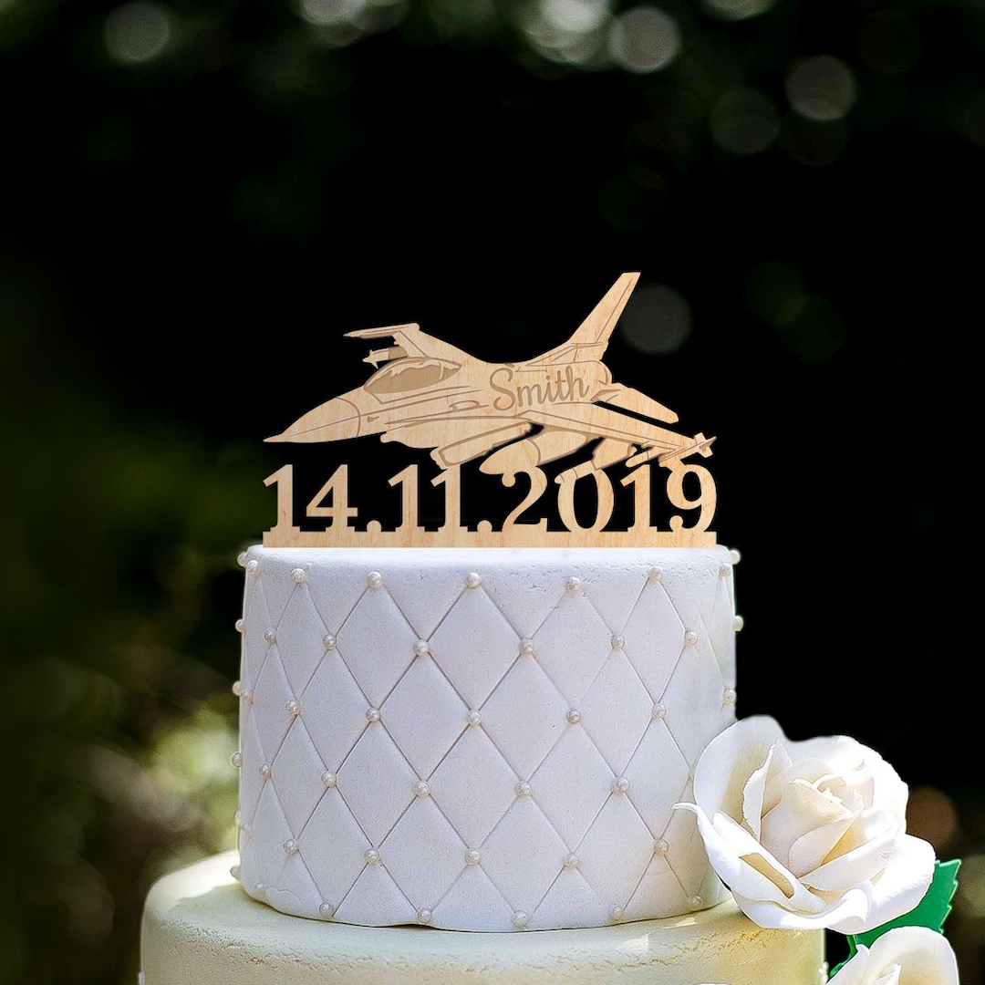 Personalized Military Airplane Wedding Cake Topper, 0159 - Etsy