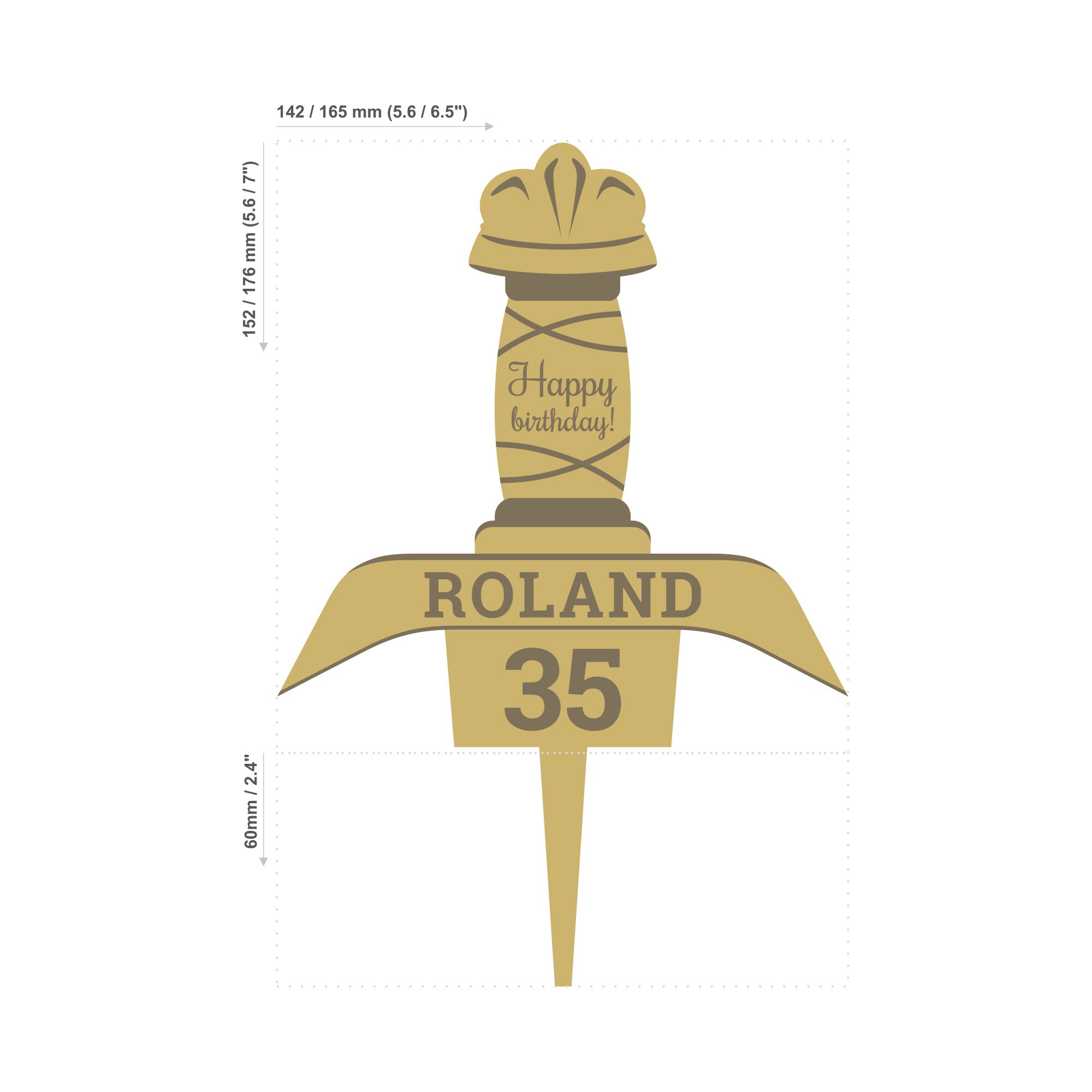 Custom Sword Birthday Cake Topperviking Themed Cake - Etsy Australia