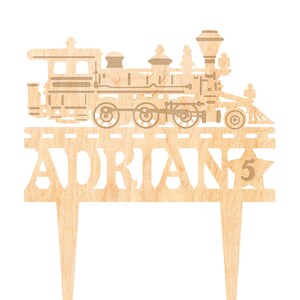 Vintage Train Birthday Cake Topper,personalized Train Party Topper ...