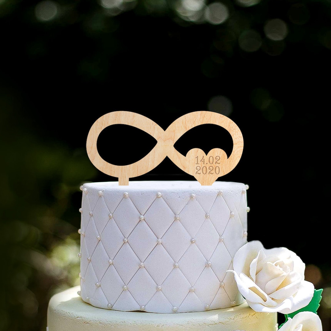 Infinity Wedding Cake Topperinfinity Engagement Cake - Etsy