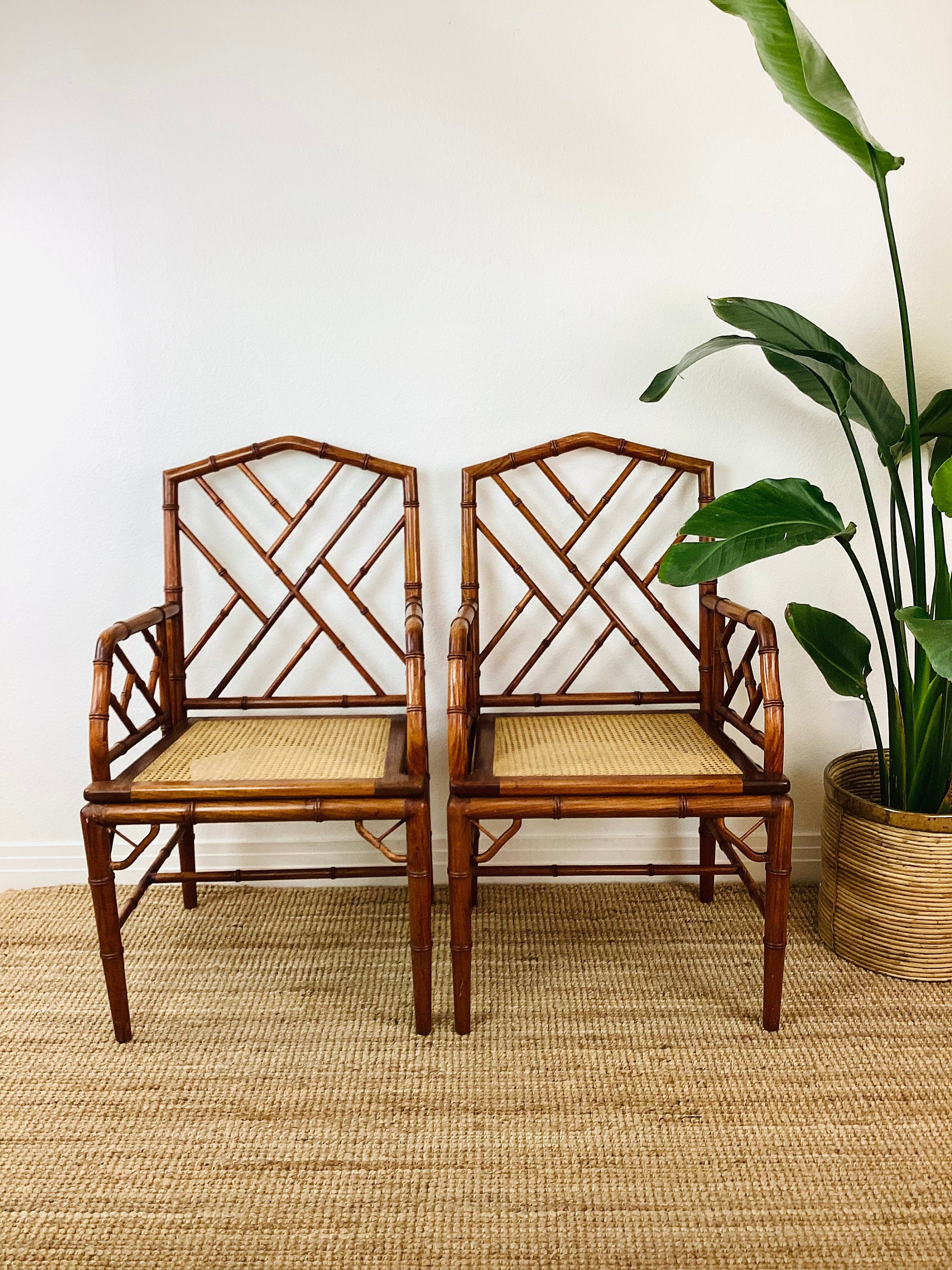 Chinese chippendale bamboo chairs store