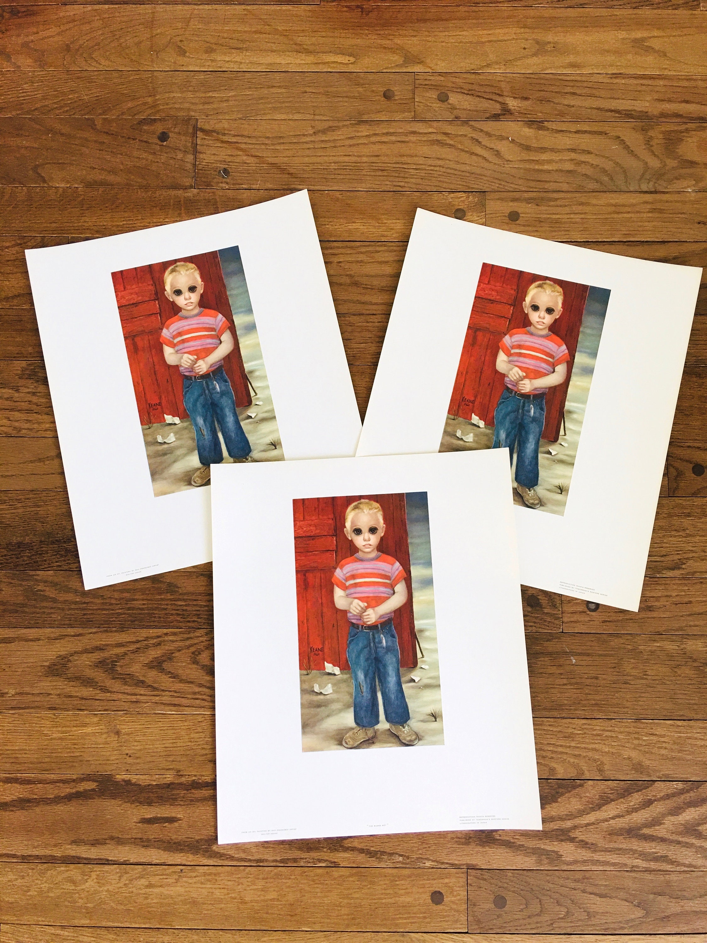 Vintage 1960s MARGARET KEANE Lithograph ART Prints / Lot of 25 Pieces ...