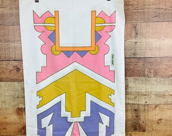 Vintage PETER MAX Colorful POP Art Leaping Man Pillowcase / Vintage Bed ...