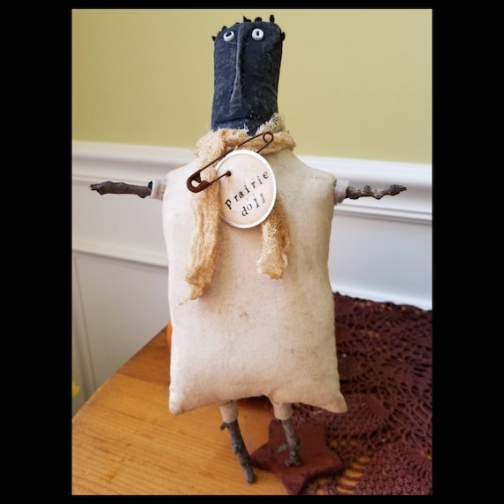 Primitive Prairie Doll | Etsy