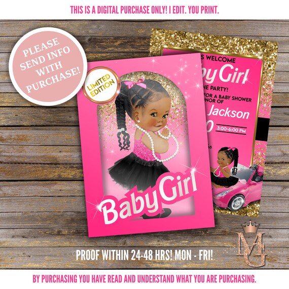 Ghetto Baby Shower Invitation