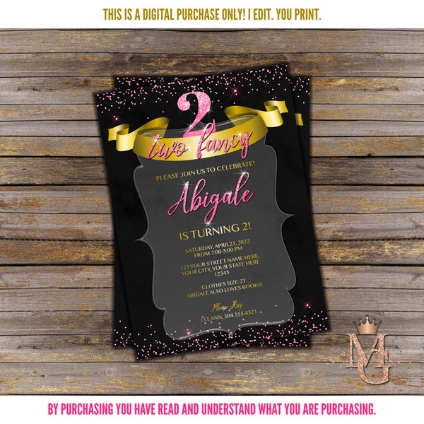 Two Fancy Birthday - Etsy