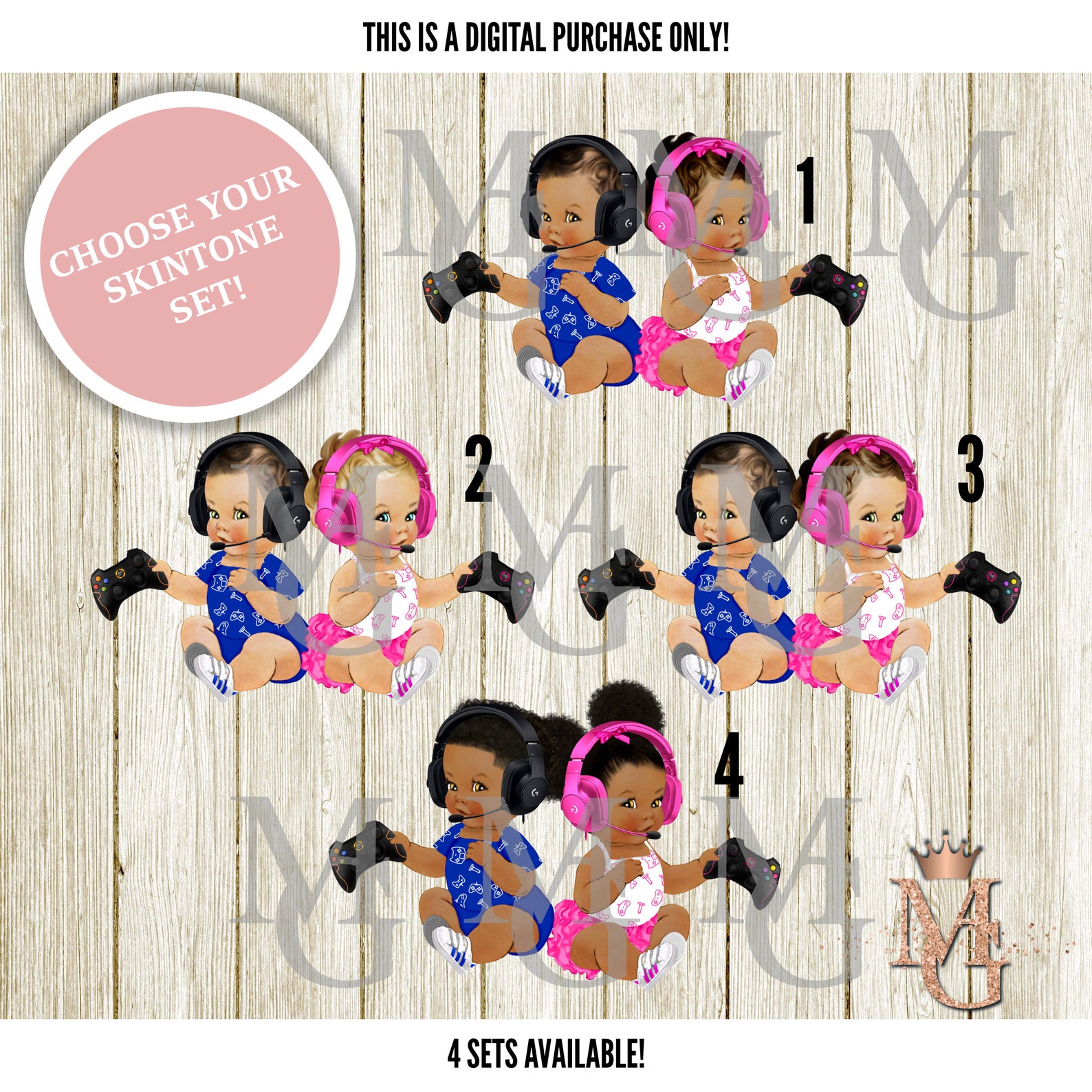 Gamer Gender Reveal Invitation Gamer Girl or Boy Gender - Etsy