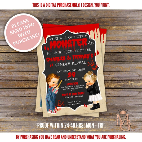 Halloween Gender Reveal - Etsy