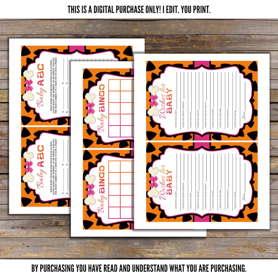 Pebbles Baby Shower Game Set Printable Games Pebbles Baby - Etsy