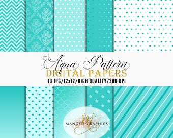 Pink Patterned Digital Papers Set of 10 12x12 JPG Images | Etsy