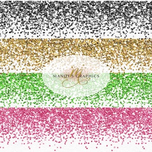 Glitter Edge Clipart Set, 8 PNG Images! Overlays! - Etsy