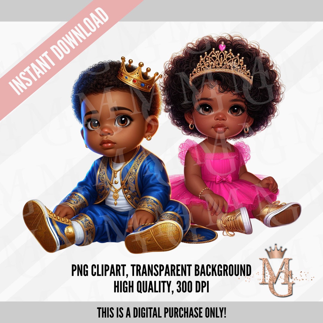 Royal Baby Clipart: Blue and Pink PNG Set (digital Download) - Etsy Canada