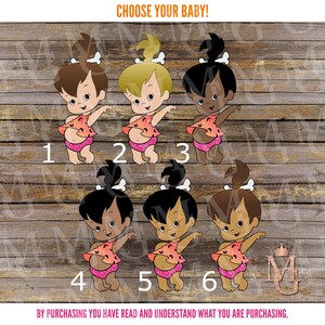 Pebbles Baby Shower Invitation: Orange & Hot Pink (digital Download) - Etsy