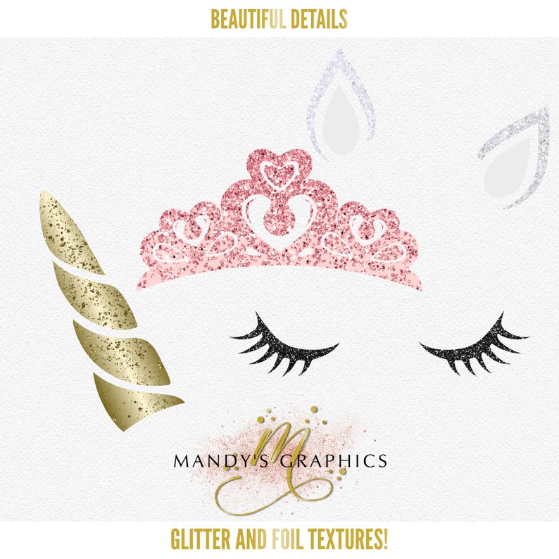 Unicorn Clipart Set 40 Pieces Build Your Own Unicorn PNG | Etsy