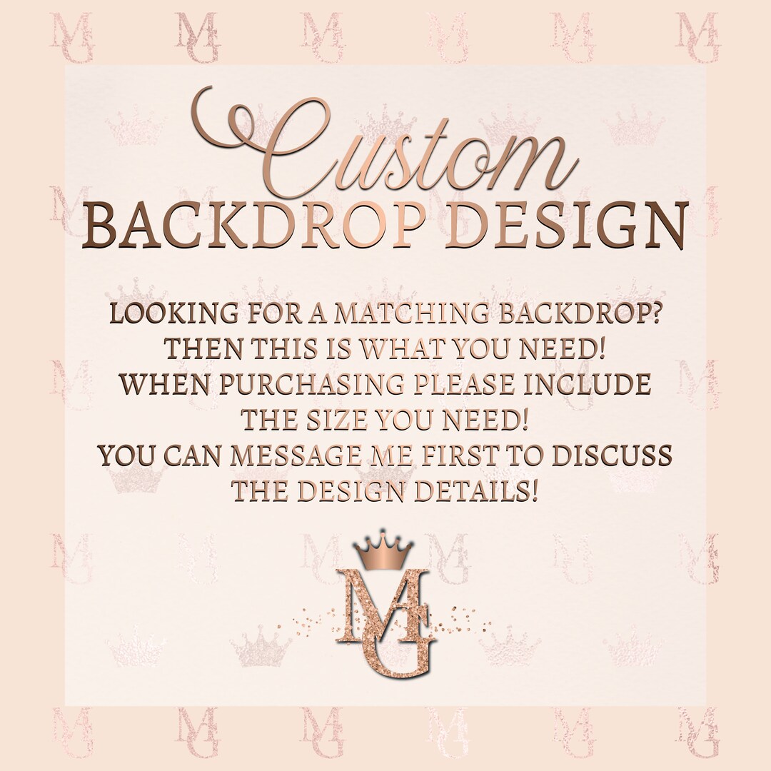 Custom Backdrop Design: Any Occasion (digital Download) - Etsy