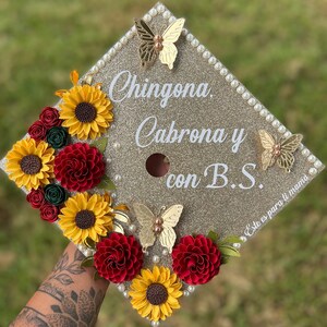 Graduation Cap Topper Graduation Cap Paper Flowers and - Etsy