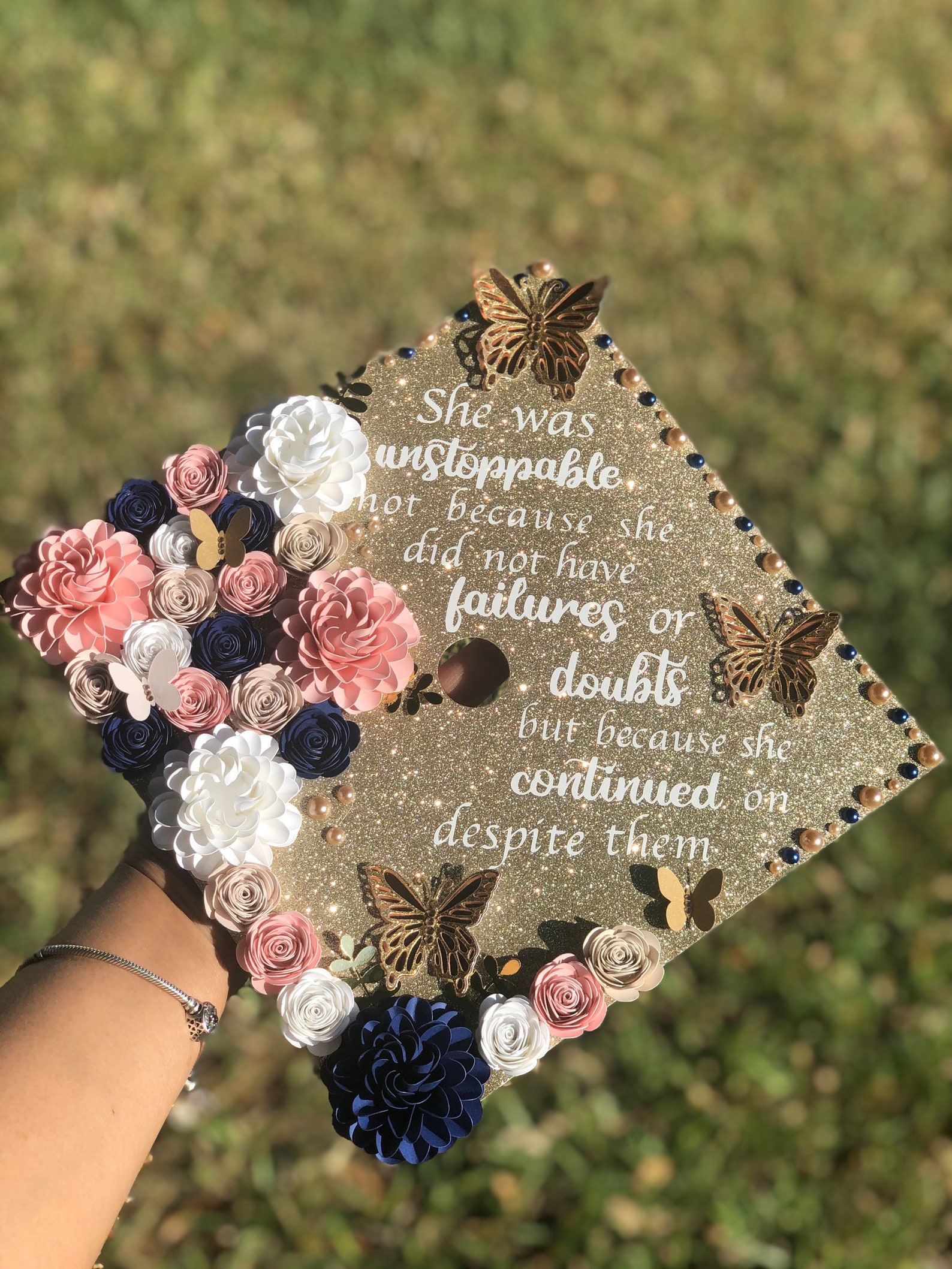 Graduation Cap Topper Graduation Cap Paper Flowers and - Etsy Canada