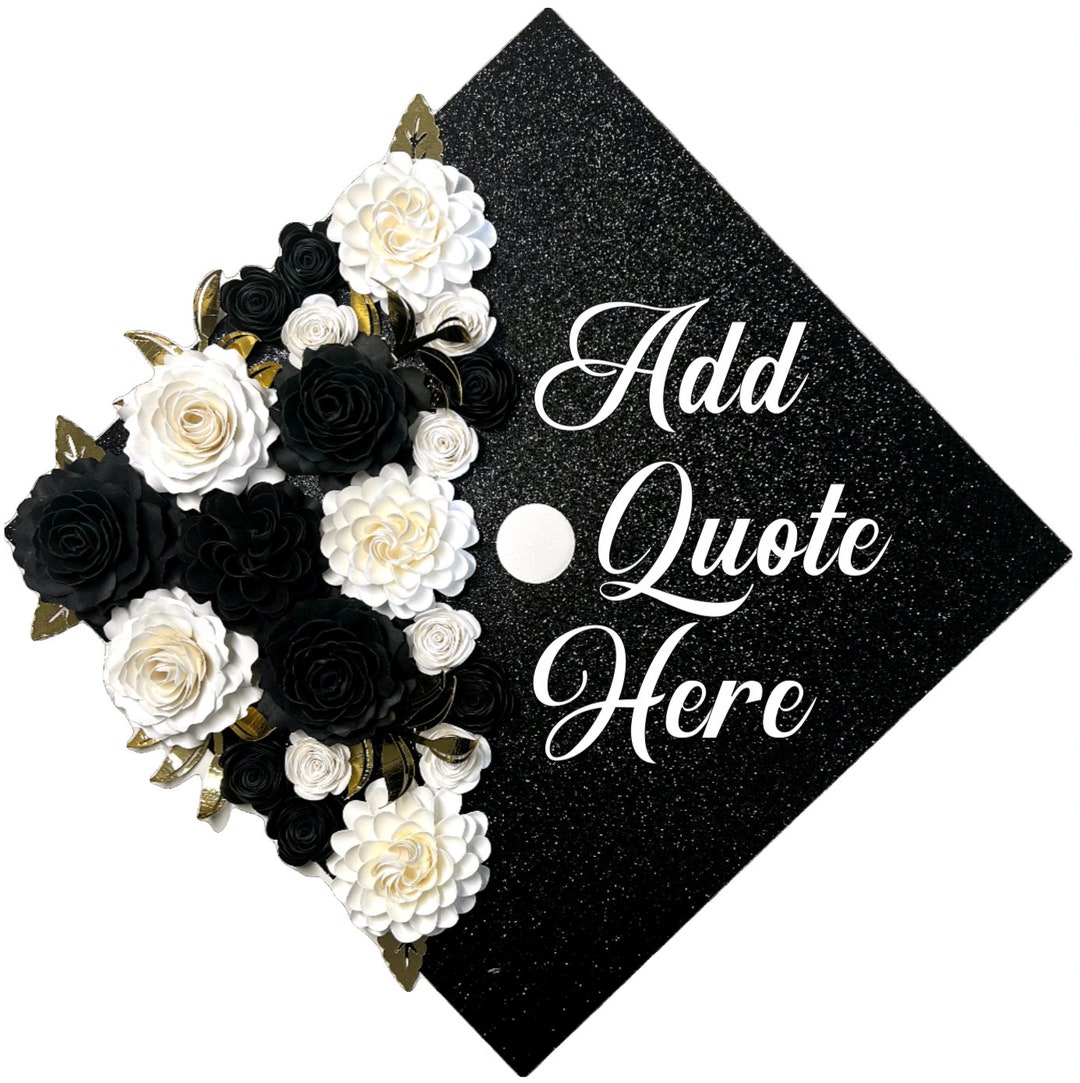Graduation Cap Topper | Graduation | Cap | Paper Flowers | Graduation ...