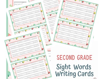46 Second 2nd Grade Dolch Sight Words Worksheets for Kids, Instant ...