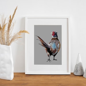 Pheasant Art Print, Pheasants Wall Decor, Wild Bird Decor, Country ...