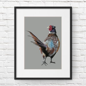 Pheasant Art Print, Pheasants Wall Decor, Wild Bird Decor, Country ...