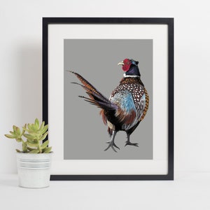 Pheasant Art Print, Pheasants Wall Decor, Wild Bird Decor, Country ...