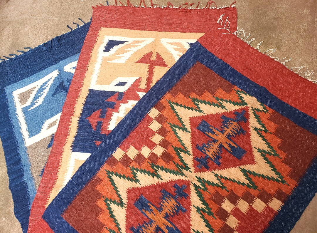 Traditional GUATEMALA HANDWOWEN RUG Made in Momostenango – Aesthetic ...