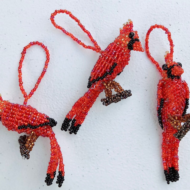Cardinal Bead - Etsy